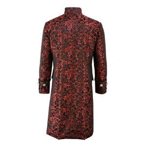 Dark Rock | Jackets & Coats | Renaissance Mens Red Brocade Goth ...